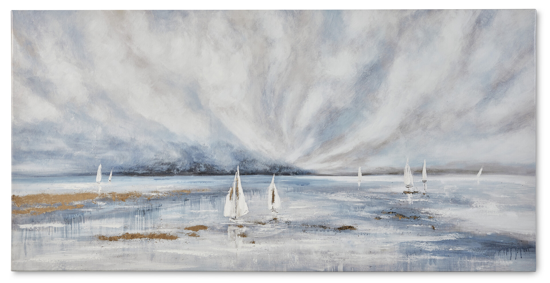 Sailboats Tavla, 140x70 cm | Mio