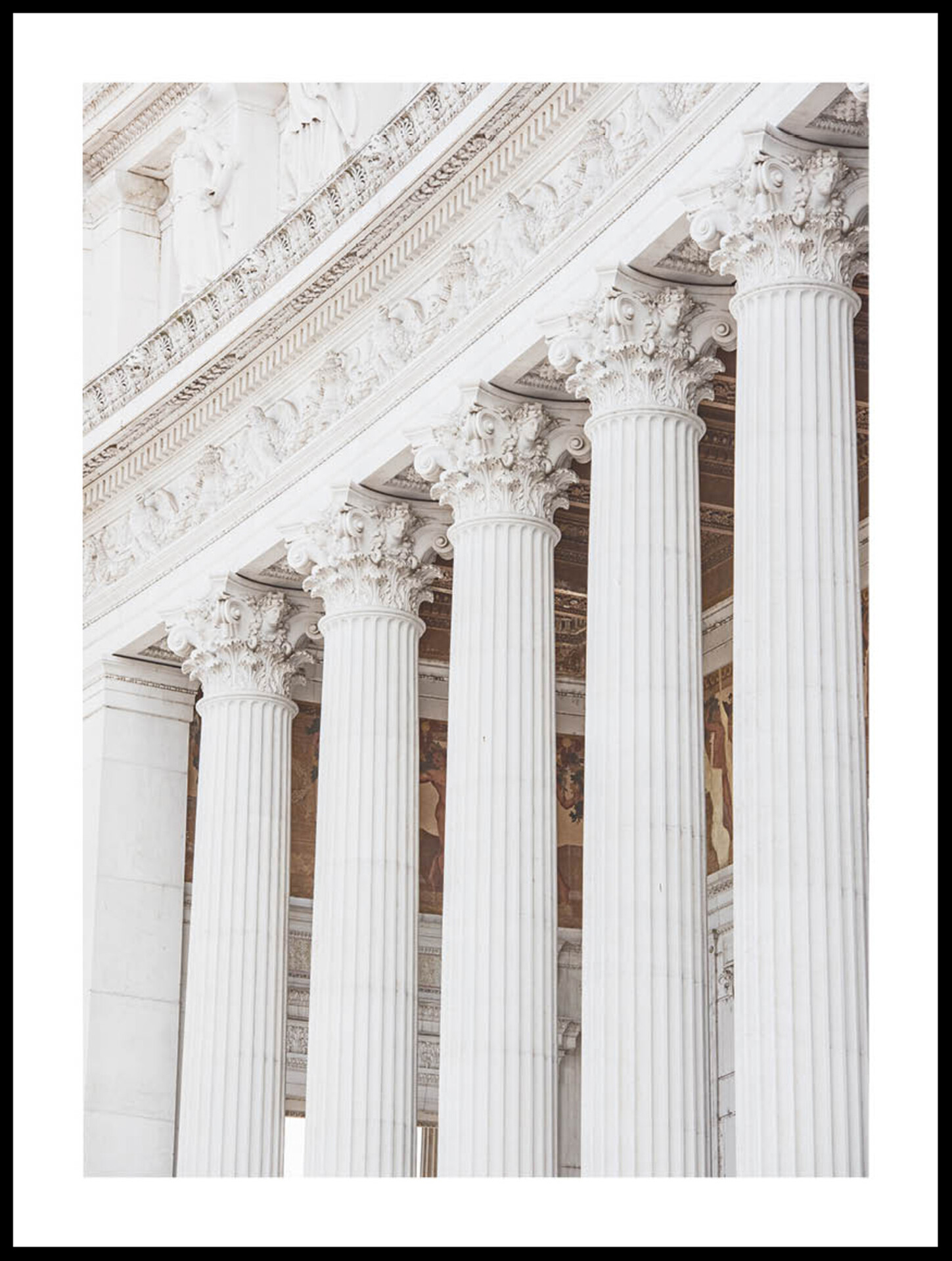 Vackra kolonner i Rom Poster | Mio