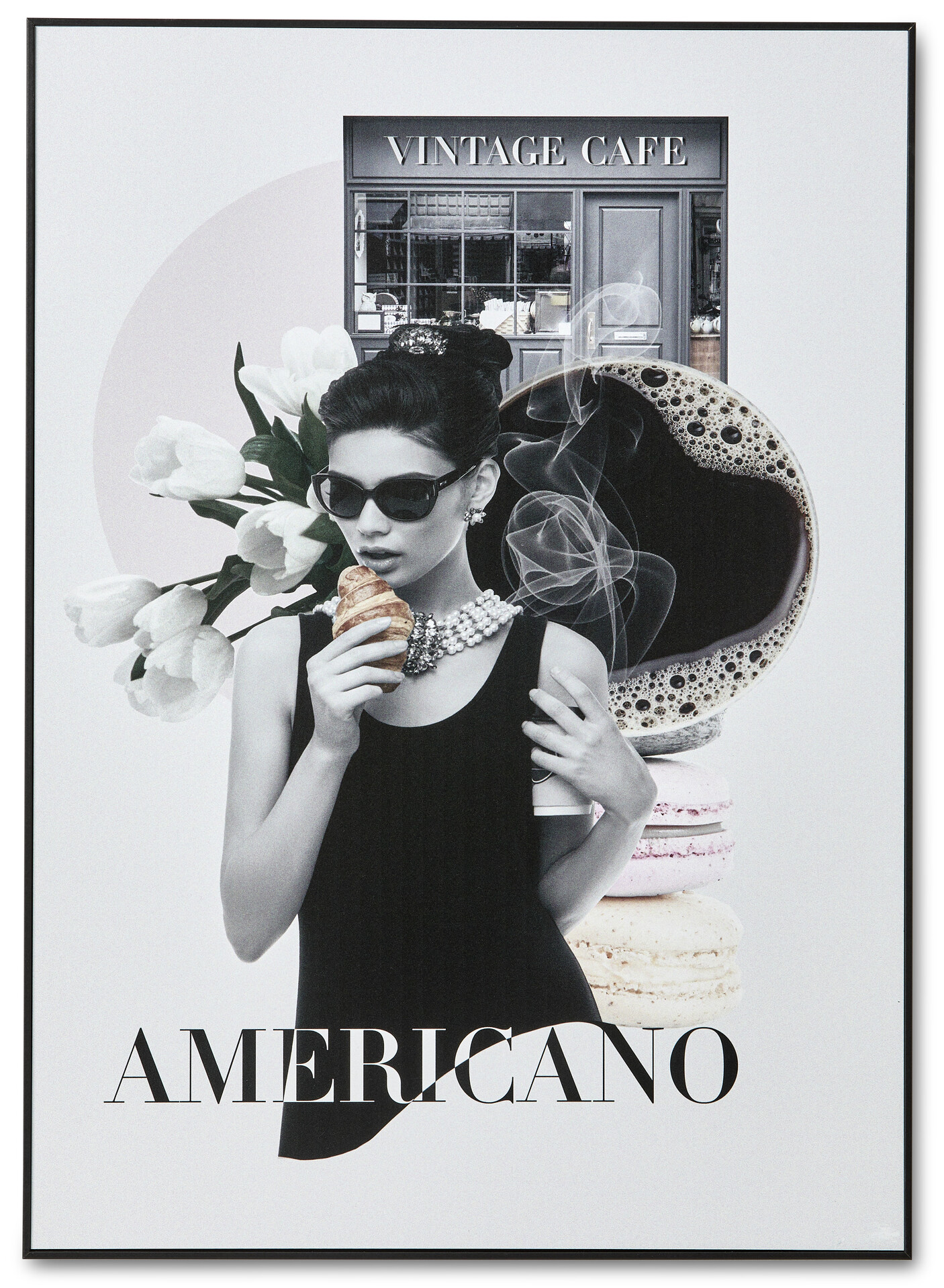 Vintage cafe Tavla, 50x70 cm | Mio