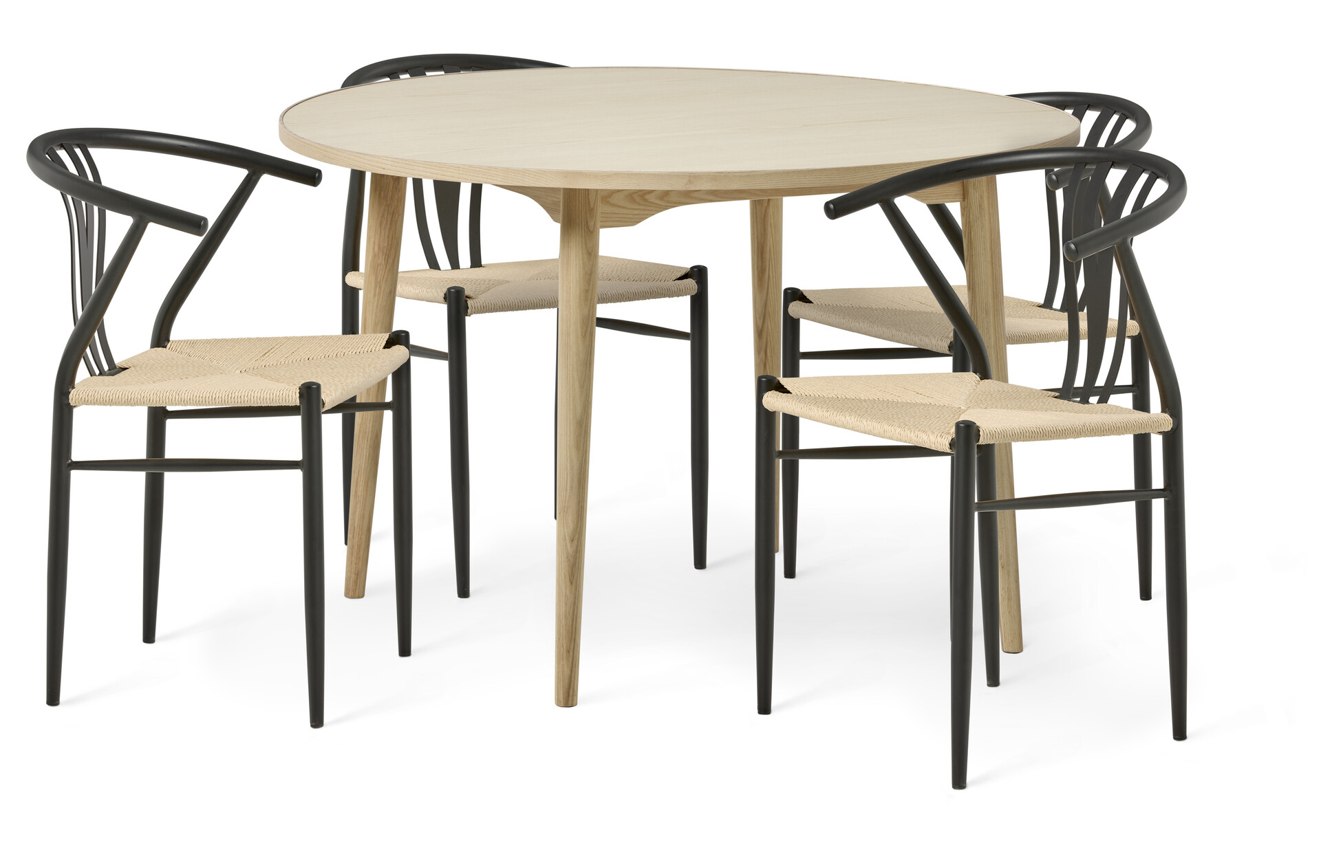 Nordic Matgrupp med 4 stolar Yngve | Mio