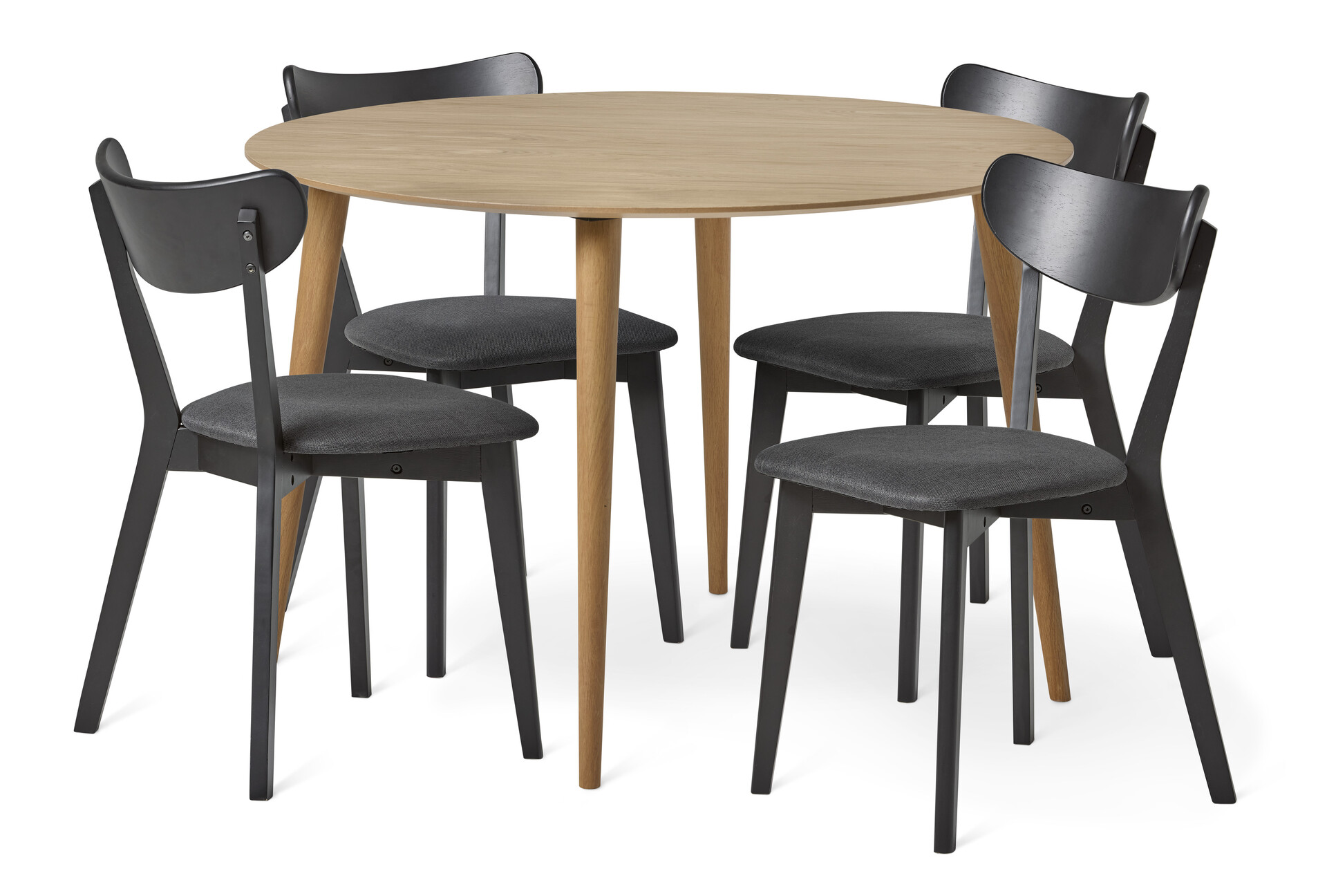 Plaine Matgrupp med 4 stolar Lucas | Mio