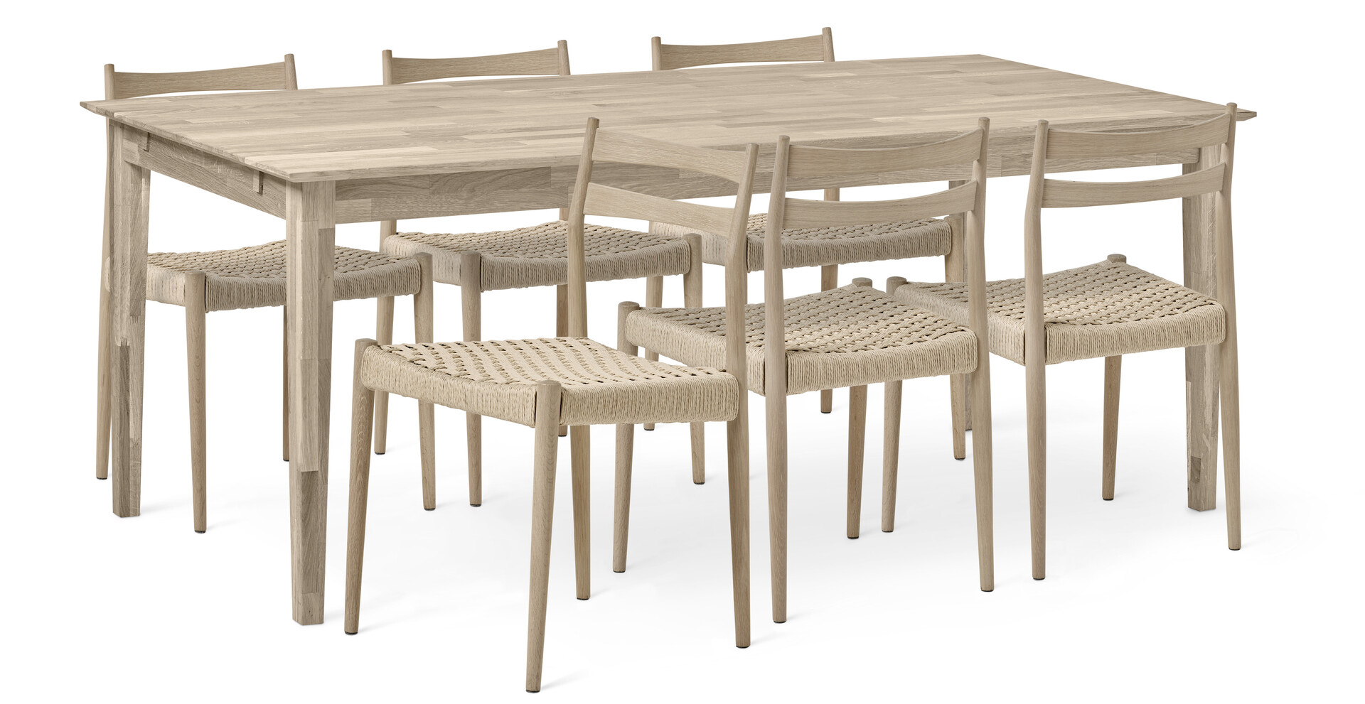 Ekerö Matgrupp med 6 stolar Cord | Mio