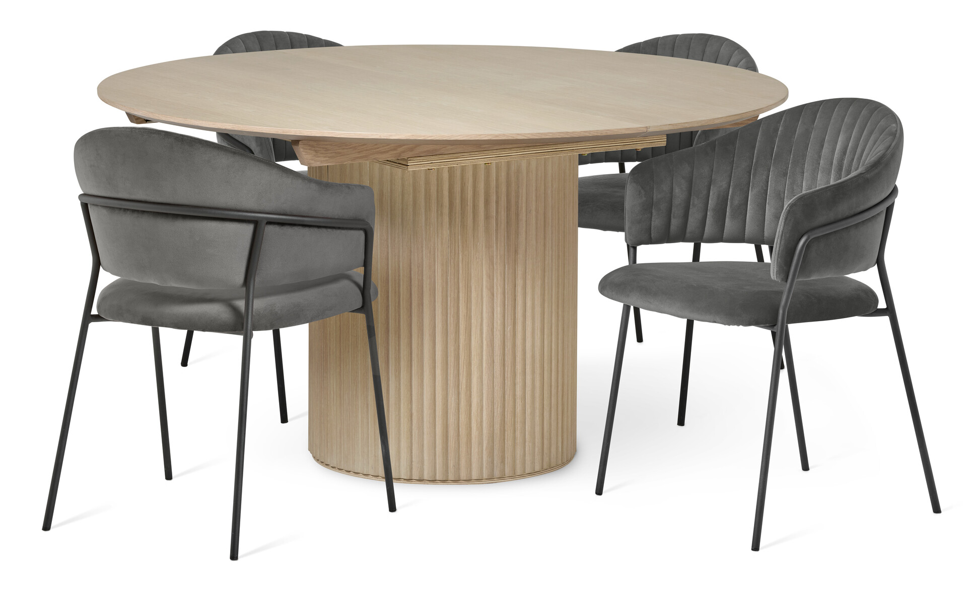 Cord Matgrupp med 4 karmstolar Sharon | Mio