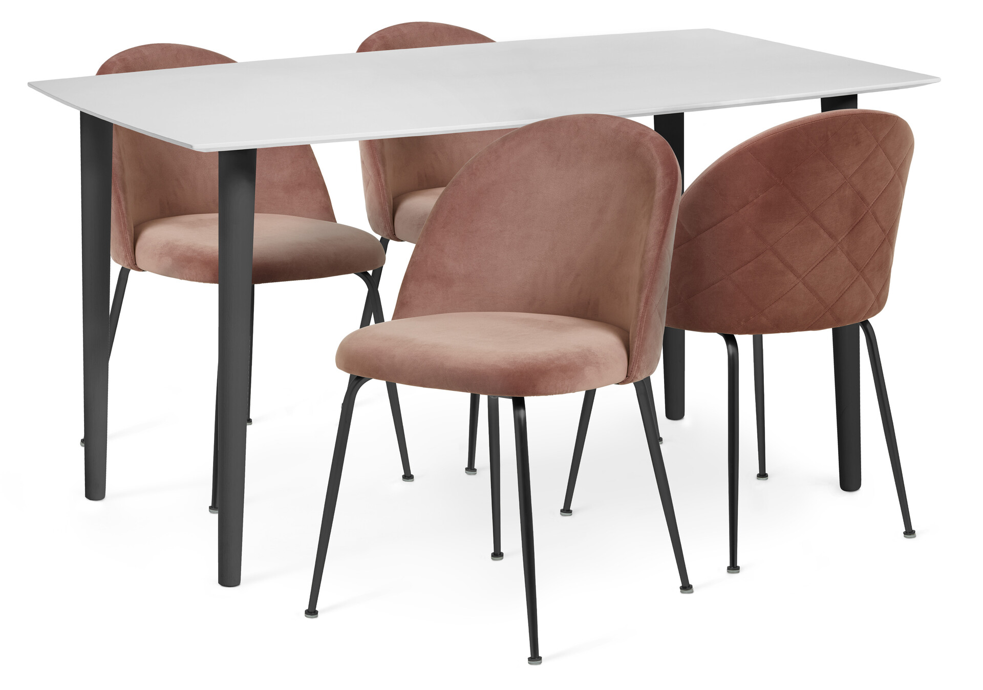 Plaine Matbord med 4 stolar Kiwi | Mio