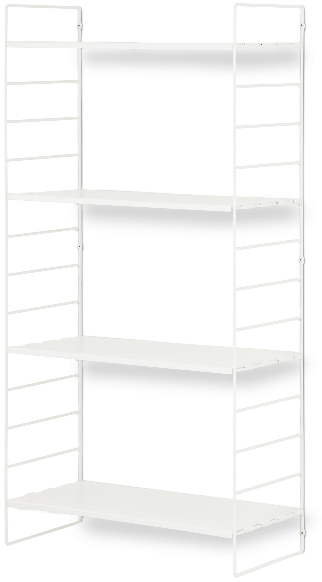 Wera Vägghylla byggbar med 4 hyllplan, 60x30x121 cm | Mio