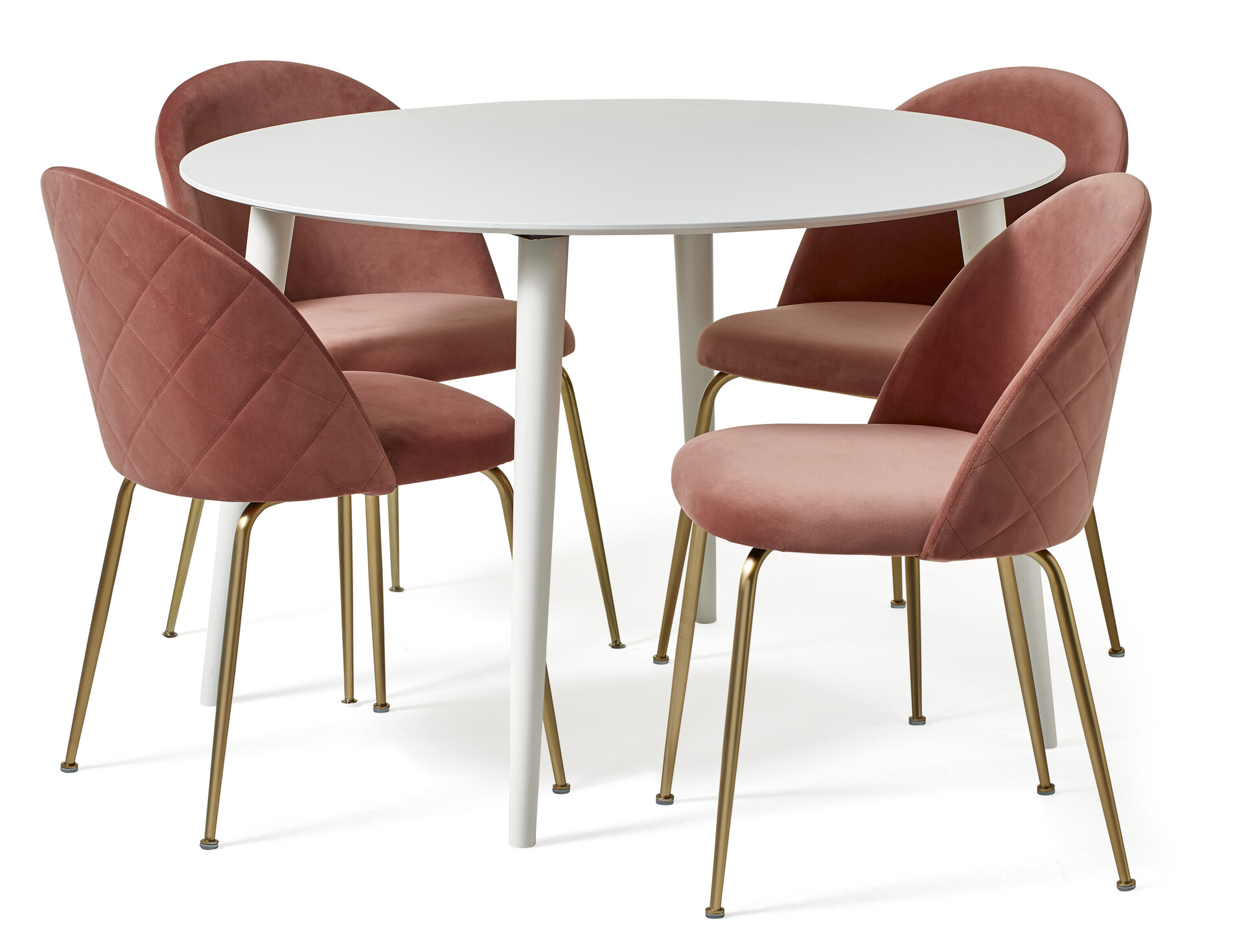 Plaine Matgrupp med 4 stolar Kiwi | Mio