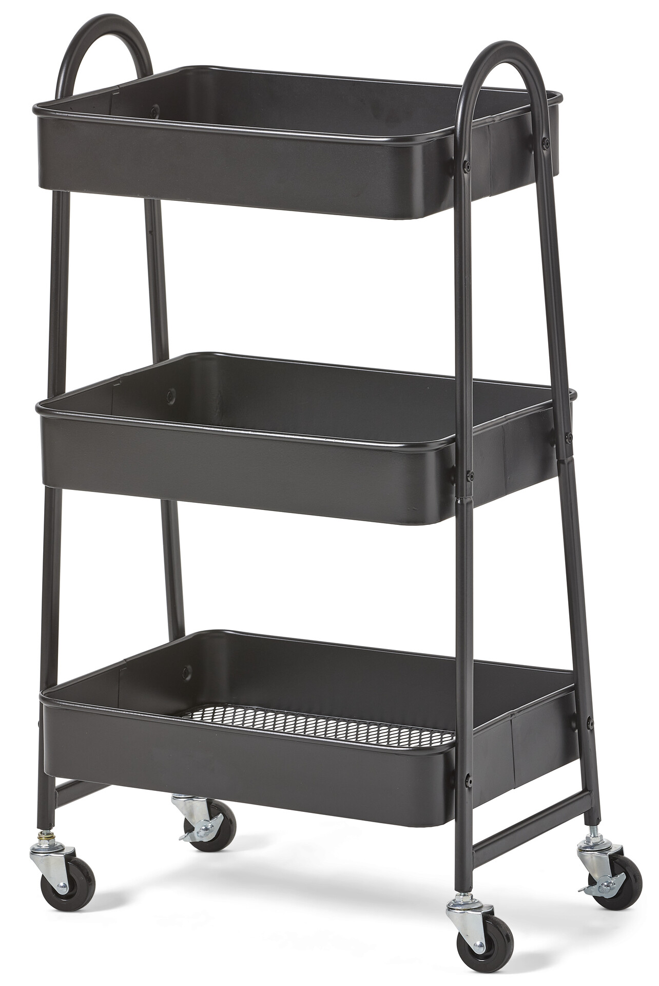 Rollo Rullvagn med 3 hyllplan, utomhuslack | Mio