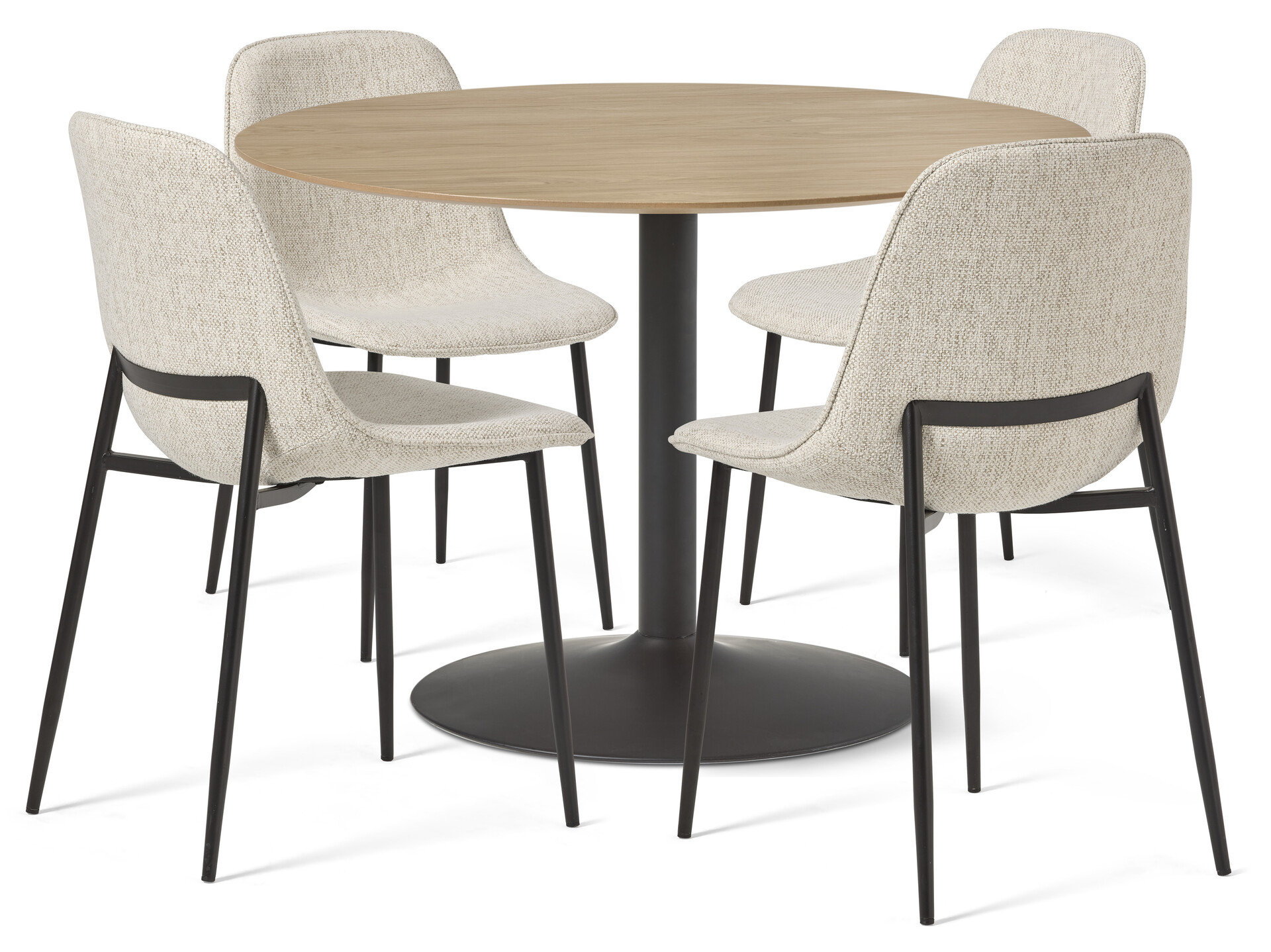 Plaine Matgrupp med 4 stolar Melic | Mio
