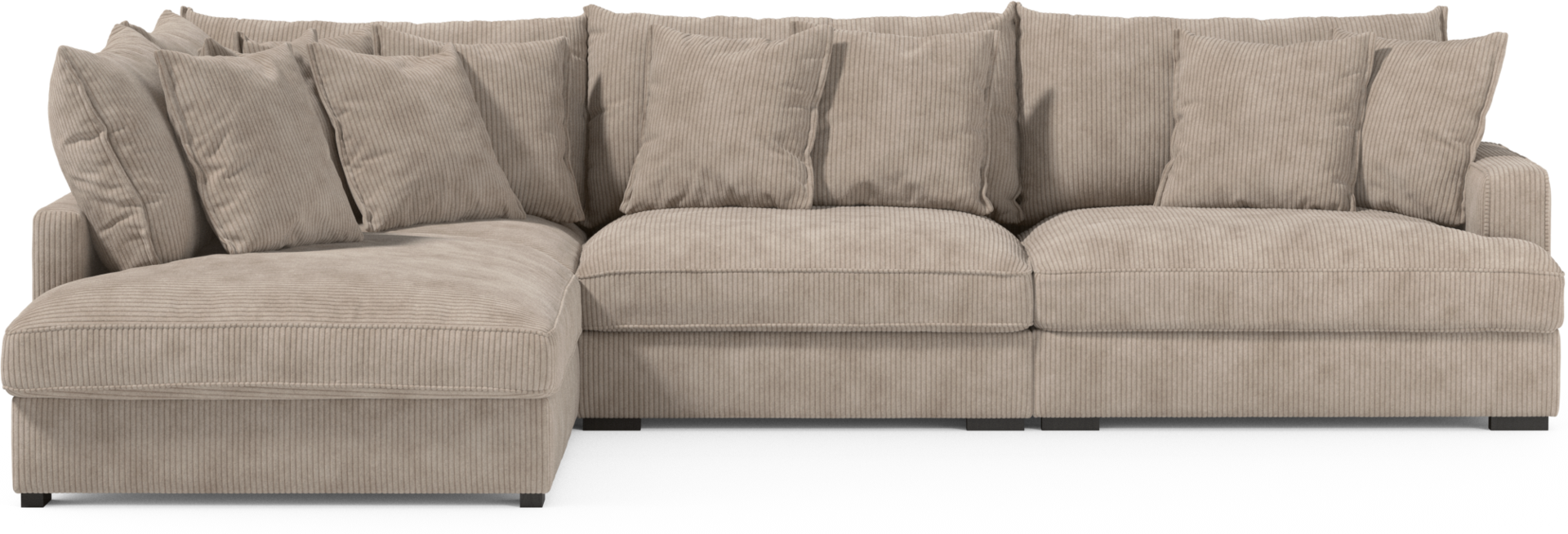 Rossi 3-sits soffa med divan vänster | Mio