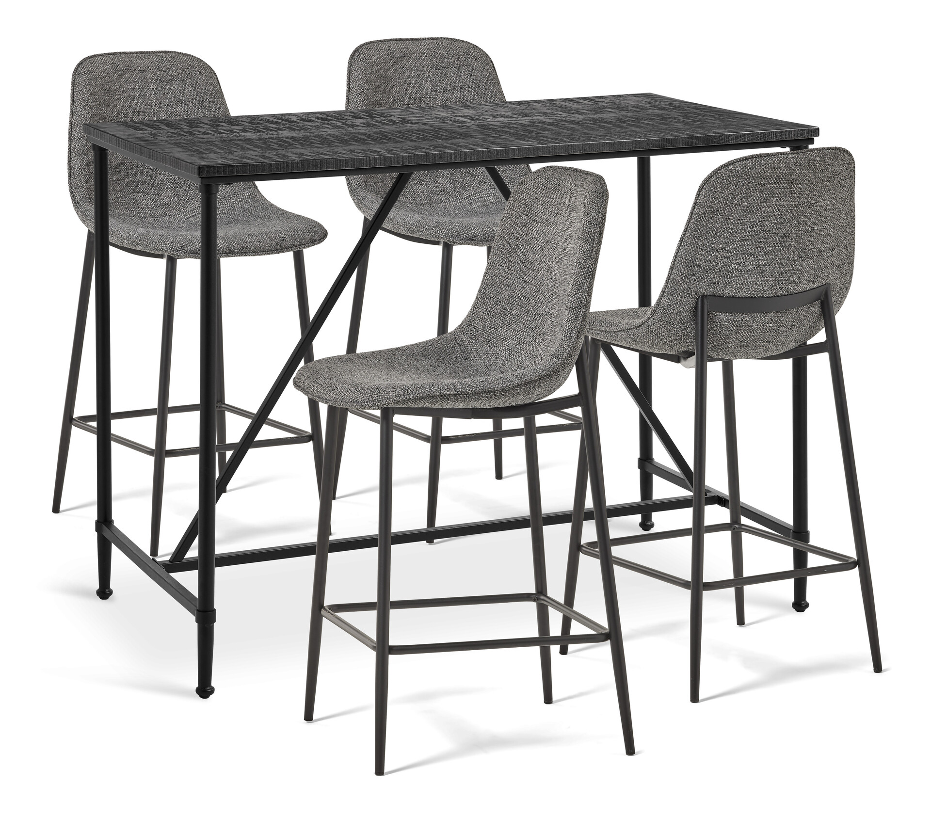 Gotham Matgrupp med 4 barstolar Melic | Mio