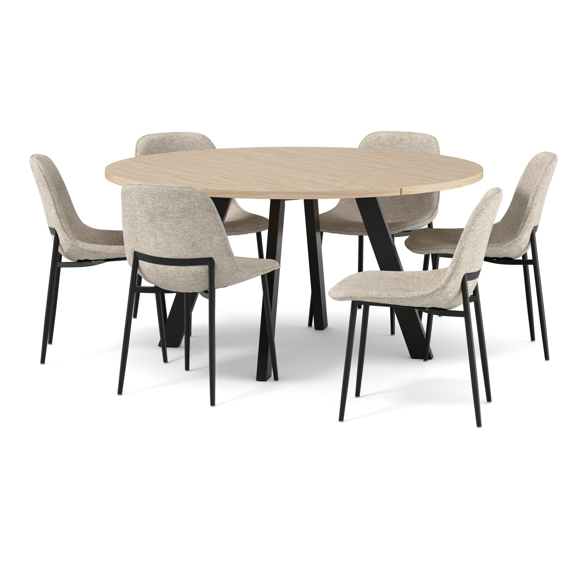 Nomad Matgrupp med 6 stolar Melic | Mio