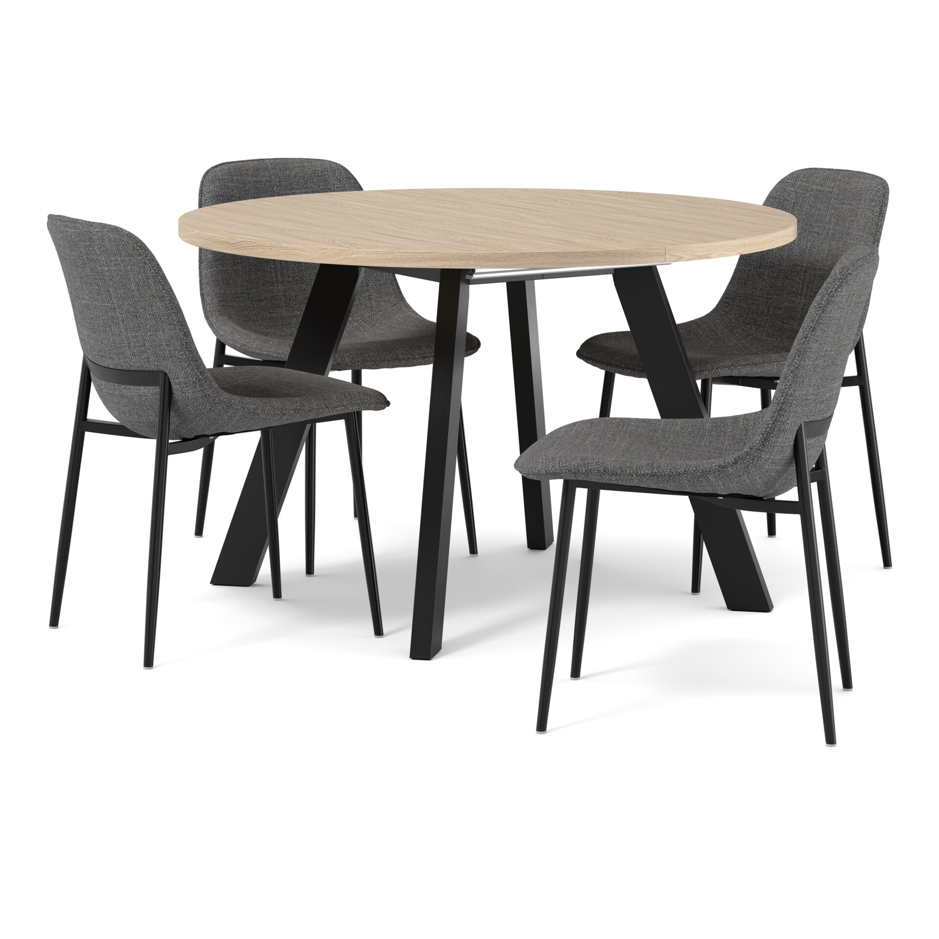 Nomad Matgrupp med 4 stolar Melic | Mio