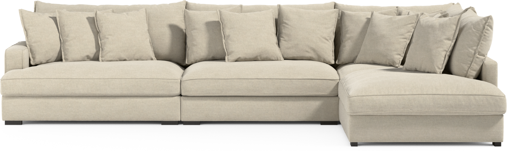 Rossi 4-sits soffa med divan höger | Mio