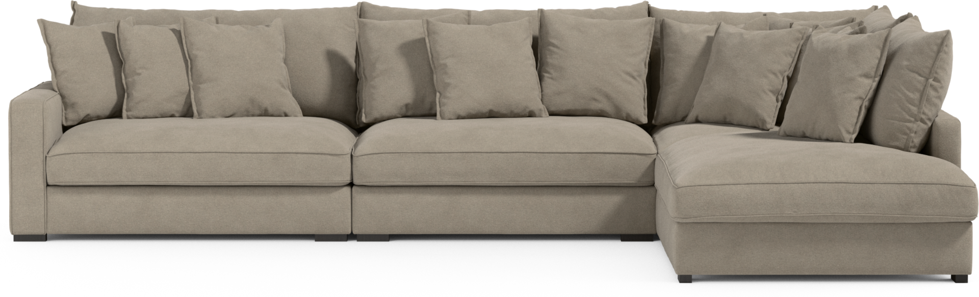 Rossi 4-sits soffa med divan höger | Mio