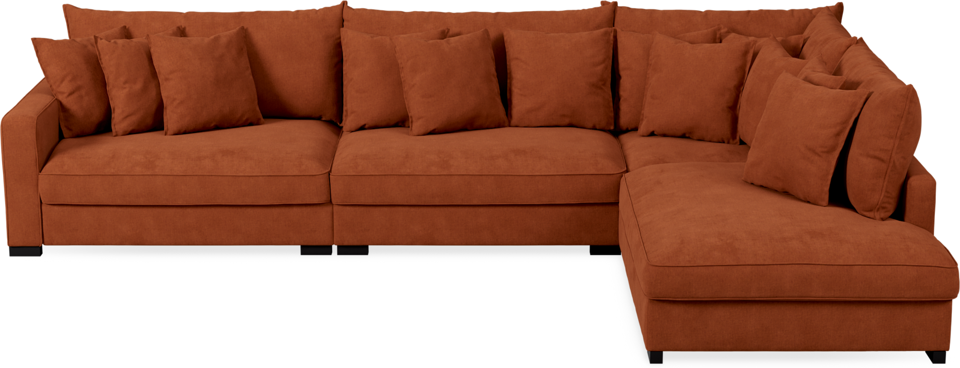 Rossi 4-sits soffa med divan höger | Mio