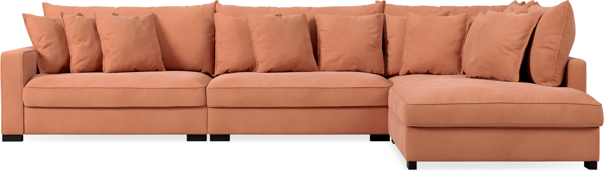 Rossi 4-sits soffa med divan höger | Mio