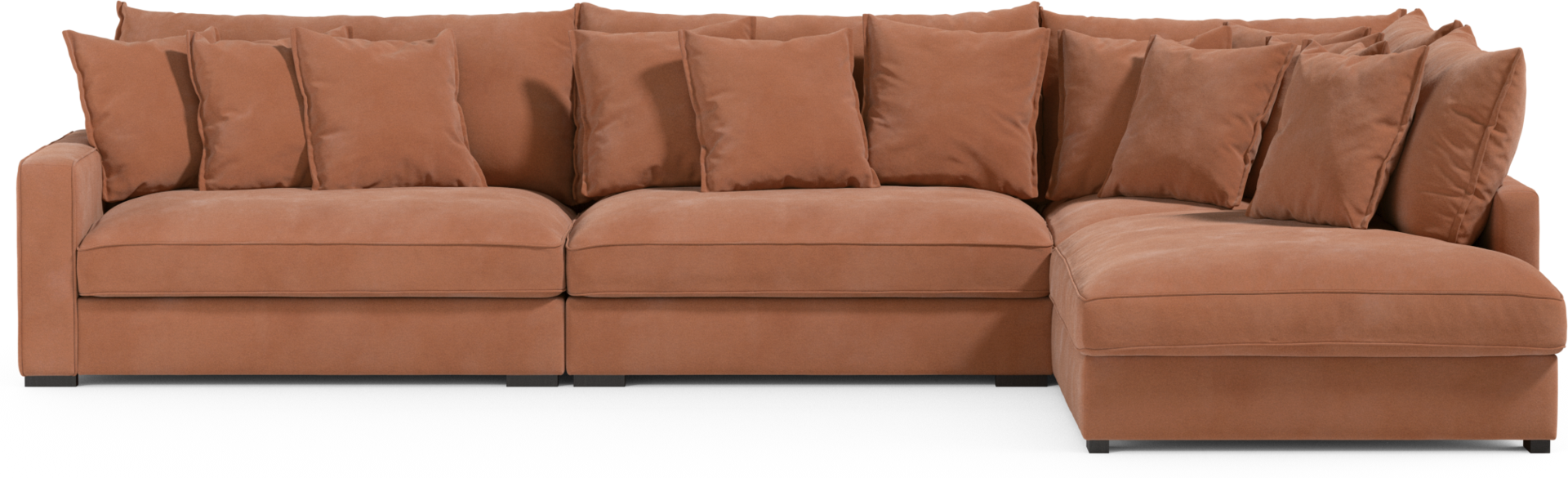 Rossi 4-sits soffa med divan höger | Mio