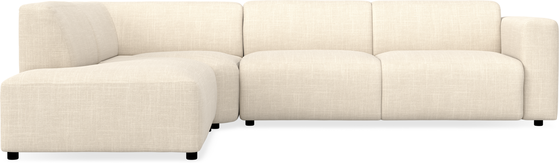 Ruby 2-sits soffa med hörn och öppet avslut vänster | Mio