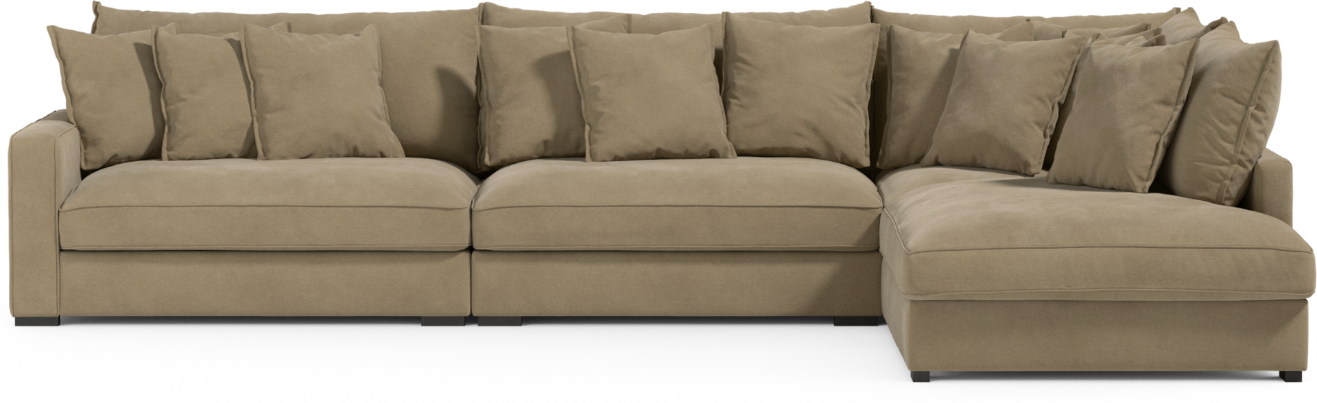 Rossi 4-sits soffa med divan höger | Mio