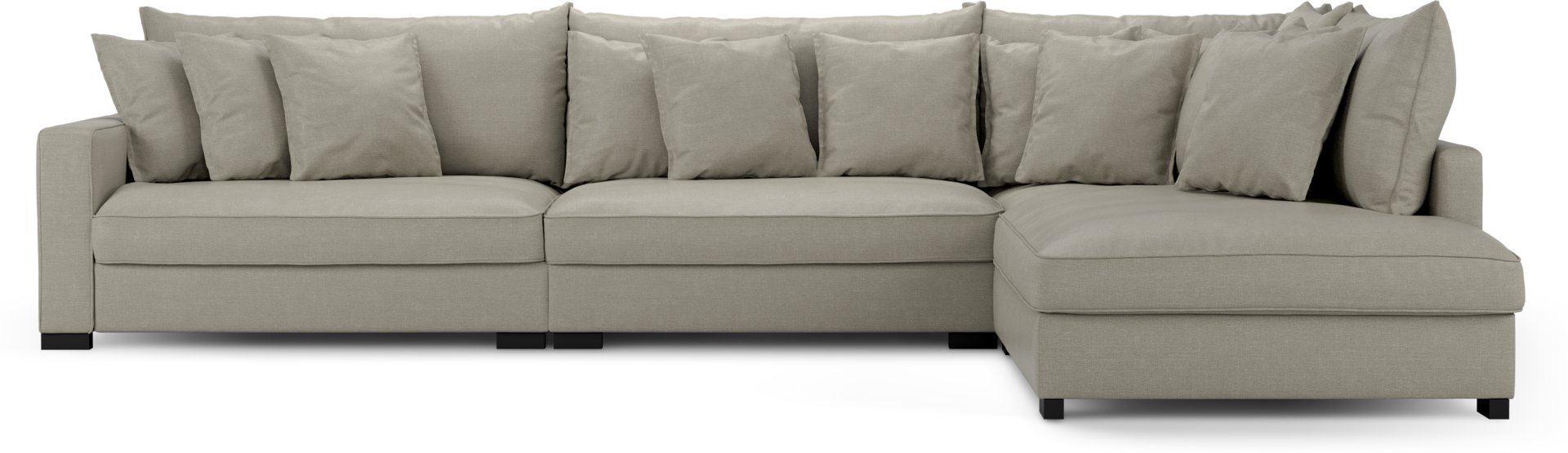 Rossi 4-sits soffa med divan höger | Mio