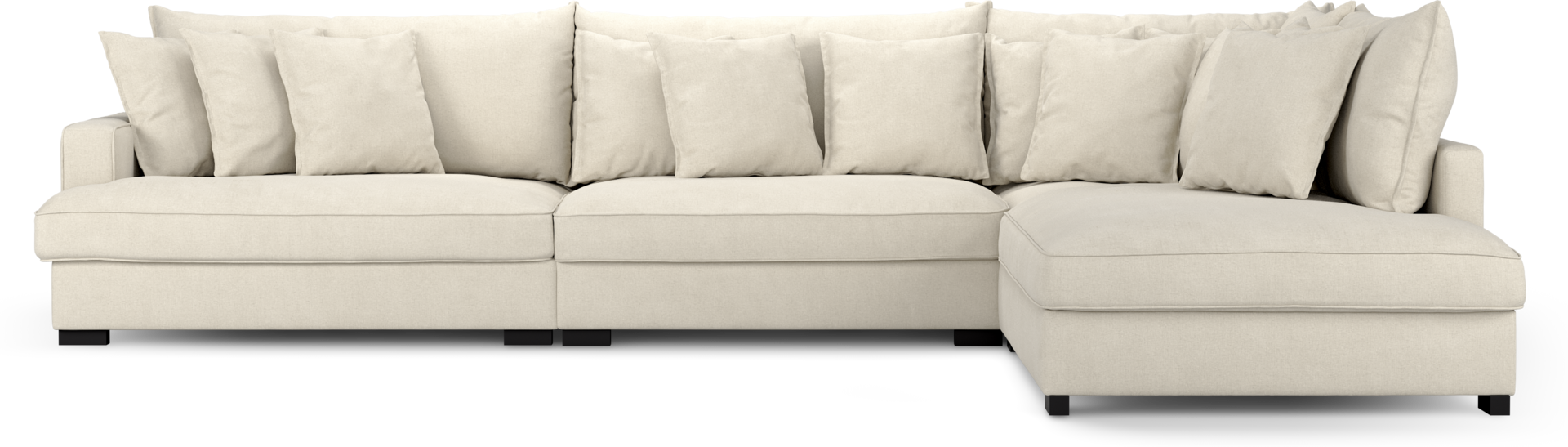 Rossi 4-sits soffa med divan höger | Mio