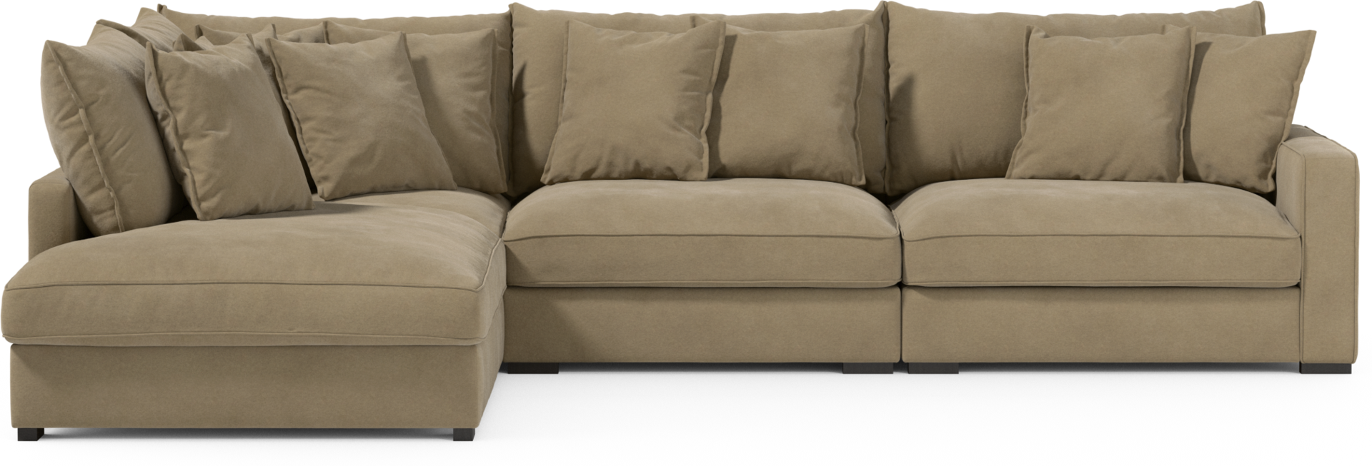 Rossi 3-sits soffa med divan vänster | Mio