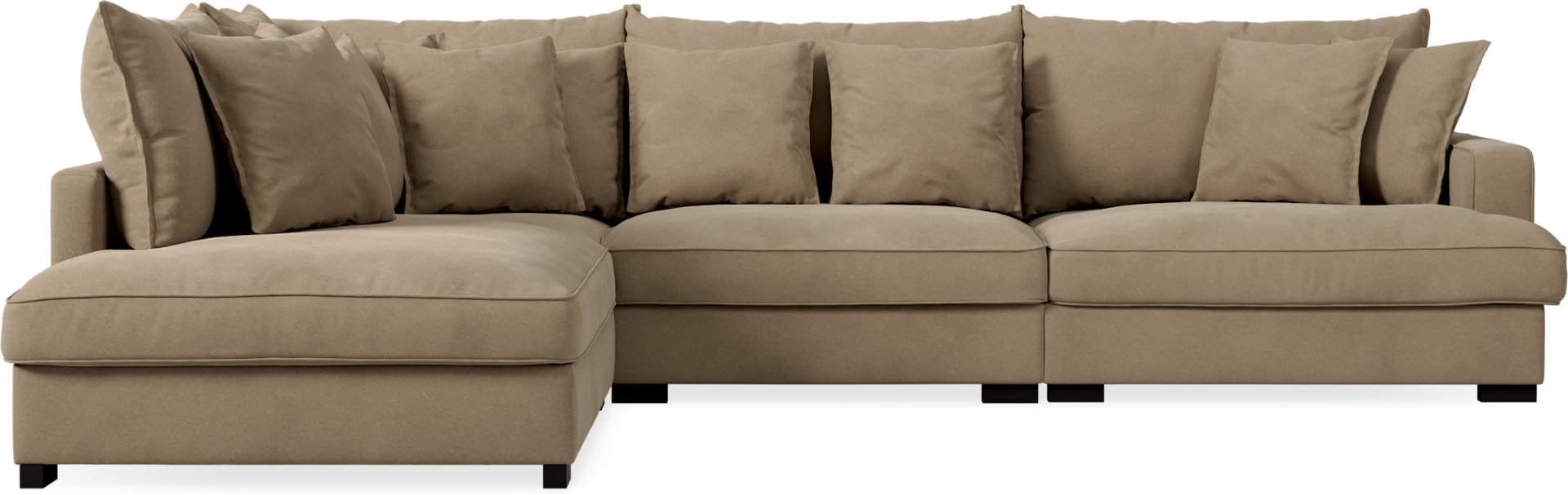 Rossi 3-sits soffa med divan vänster | Mio