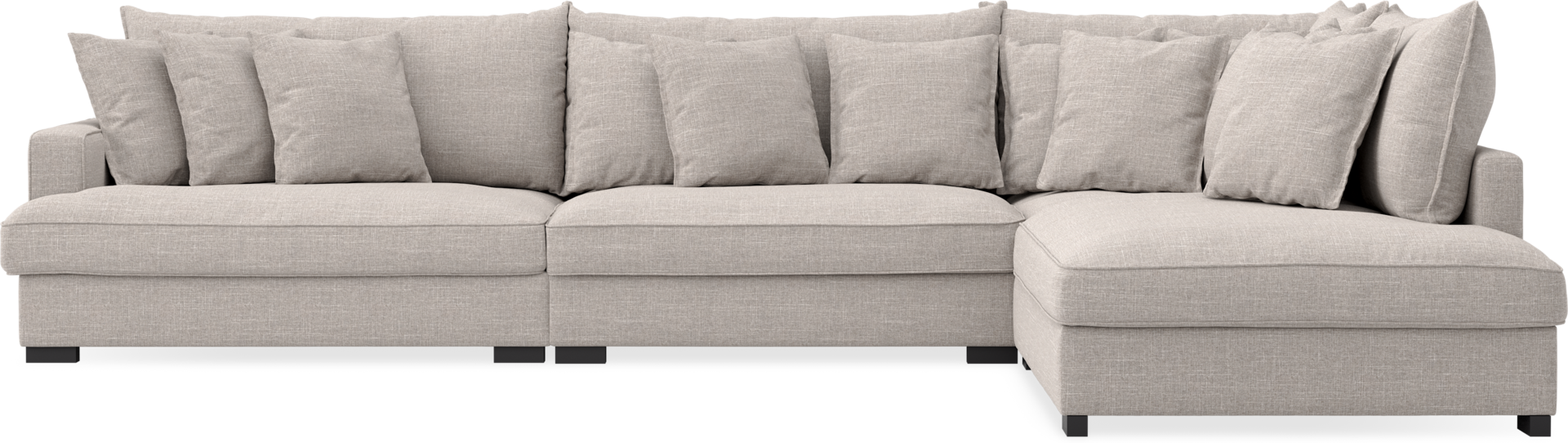 Rossi 4-sits soffa med divan höger | Mio