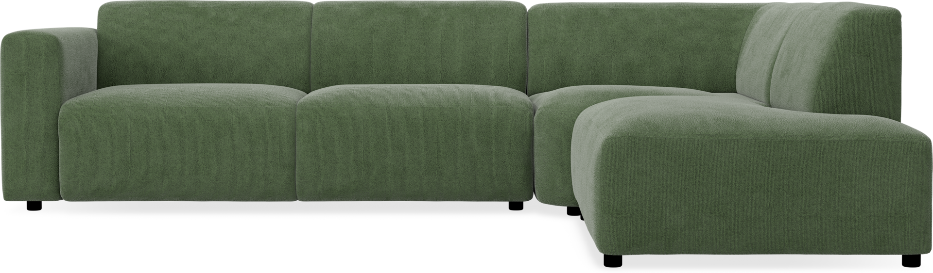 Ruby 2-sits soffa med hörn och öppet avslut höger | Mio